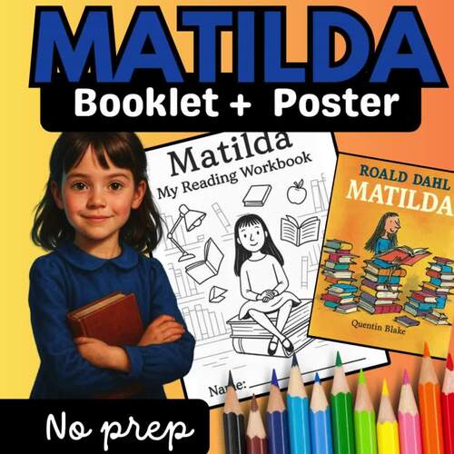 Matilda Novel Study | Chapter-by-Chapter Activities, Vocabulary ...