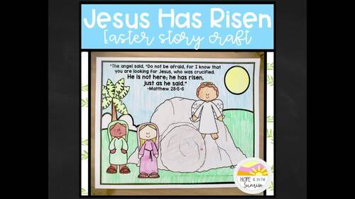 Easter Posters and Craft Activities Bundle by Hope Is In The Sunrise