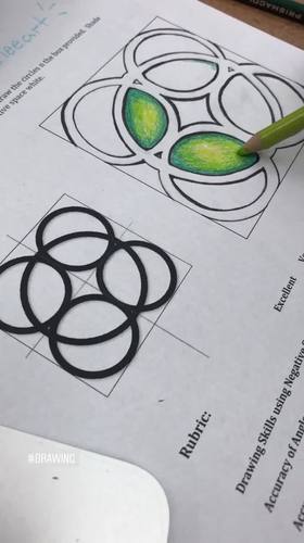 Negative Space Worksheets Drawing Activity Middle School Art High ...