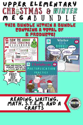 Upper Elementary Christmas and Winter Mega Bundle | TpT