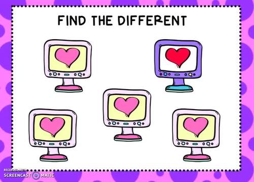 Find the Different Boom Cards™ Distance Learning Basic Concepts | TPT