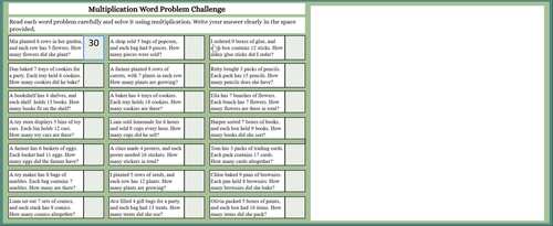 Mystery Digital Pixel Art NO PREP - Hot Chocolate Multiplication Word ...