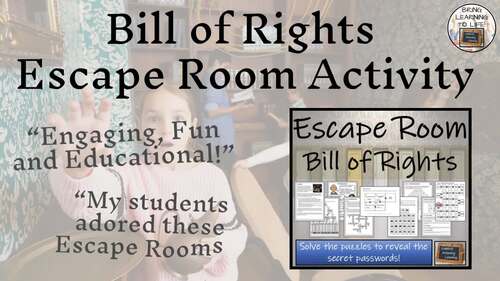 Bill of Rights Escape Room Activity by Creative Primary Literacy