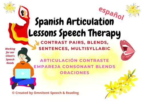 Spanish Speech Therapy Contrast Pairs Consonant Blends Sentences ...