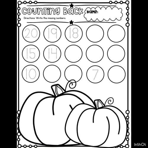 Subitizing and Writing Numbers to 20 No Prep Task Cards + Worksheets