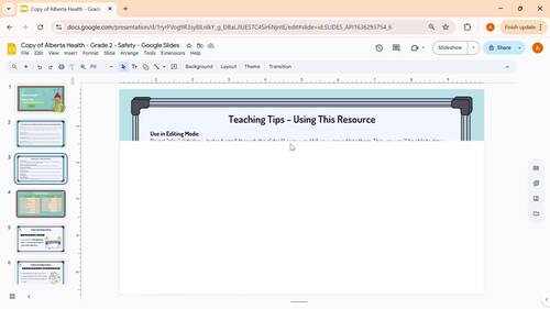 Google Slides Lessons - Alberta Health Grade 2 - Safety Unit | TPT