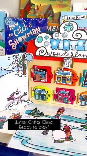 Winter Speech & Language Therapy Toy Companion for the Critter Clinic