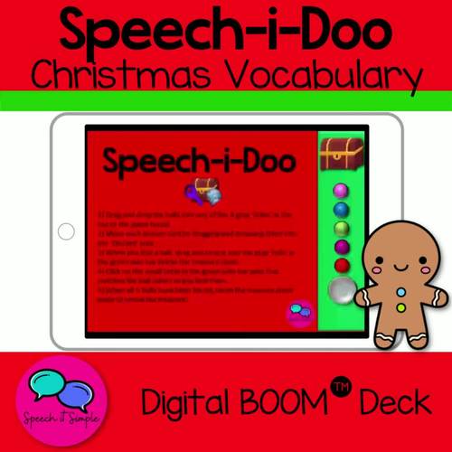 Speech-i-Doo Christmas Vocabulary - Digital Cariboo - Printable Flashcards