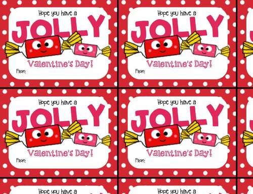 Jolly Ranchers Valentine's Day Gift Tag- Hope you have a JOLLY ...