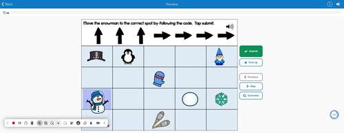 Snowman Computer Coding BOOM™ Cards by Little Library of Learning