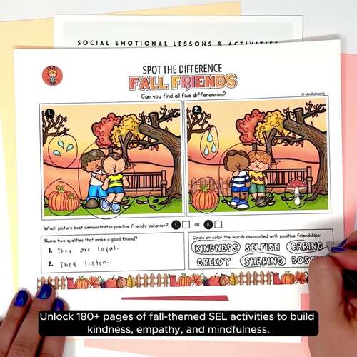 Social Emotional Fall Activities, Fall Social Skills Lessons | Fall SEL ...