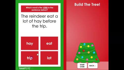 EDITABLE Action Verbs Digital Hunt Game for DECEMBER by The Reading Primer