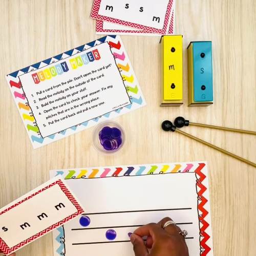 Music Centers for Pitch - Melody Maker (Sol/Mi) by Music with Mrs Alexander