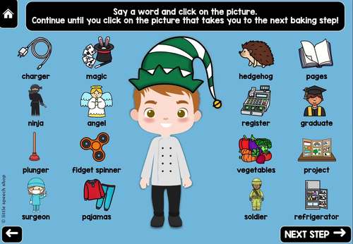 Christmas Baking - J - Digital Articulation Game - PowerPoint & Boom Cards™