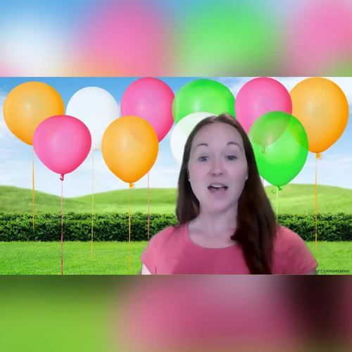 GREEN SCREEN Popping Balloons: EDITABLE/NO PRINT by All About Communication