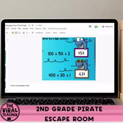 2nd Grade Math and ELA Pirate Escape Room Google Slides™ by The Viral ...