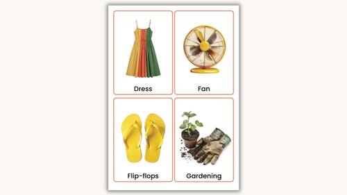 Summer Flashcards | Real Photo Vocabulary Cards by Savvy Teaching
