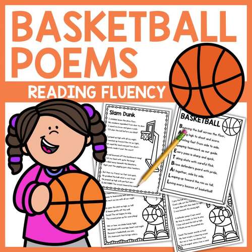 Basketball Poems | Poetry Reading Fluency Practice Center Activities ...