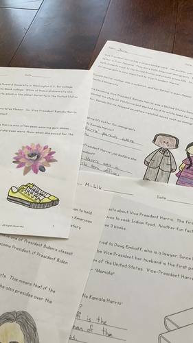 Kamala Harris Lesson and Diorama Pop Up Book | 2024 Presidential Election