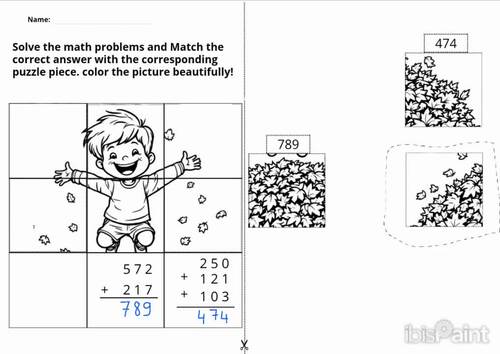 2ND 3RD GRADE MATH AUTUMN Hidden Picture Mystery| FALL Break Packet Review