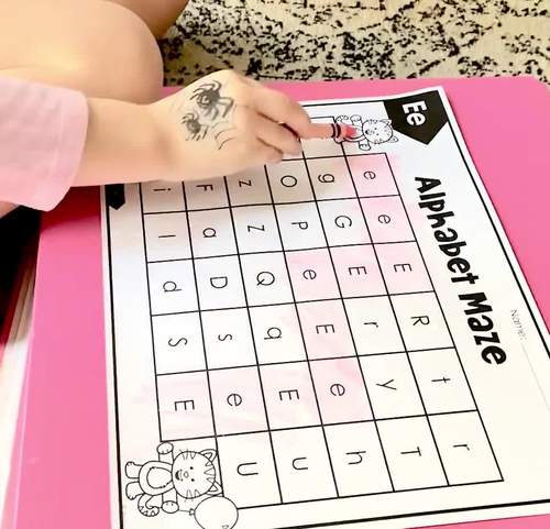 Alphabet Maze Letter Recognition Activities by The Literacy Library