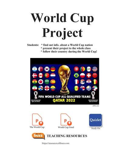 World Cup Project. Sports. Event. Countries. Geography. Research. ESL ...