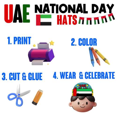 UAE National Day Activity, UAE hats, UAE Flag Day, United Arab Emirates ...