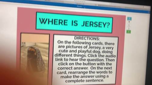 SPEECH THERAPY BOOM CARDS: WHERE IS JERSEY? GROWING BUNDLE (Prepositions)