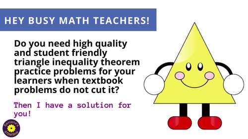 Triangle Inequality Theorem Worksheets for Middle School Math and Geometry