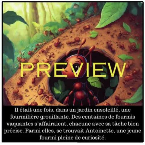 “Antoinette, la petite fourmi courageuse : Un conte d’aventure IN FRENCH