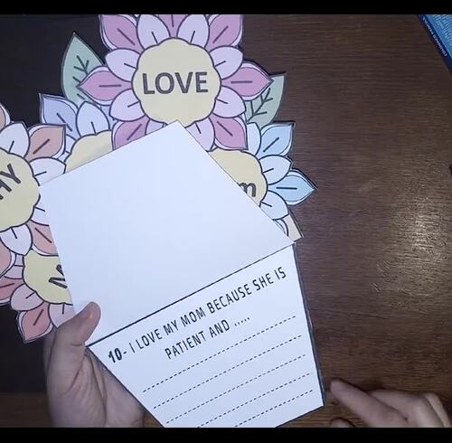 Mother's Day Craft - 10 Reasons Why I Love My Mom - Mothers day crafts ...