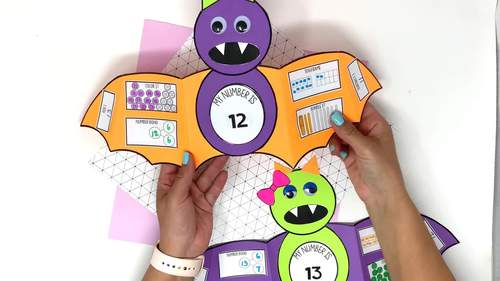 REPRESENT TEEN NUMBERS MATH CRAFT | Teen Number Practice by Loving Math