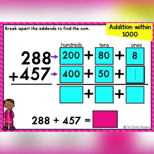 3-Digit Addition with and without Regrouping BOOM™ Cards 3.NBT.2