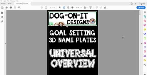 Smart Goals Name Plates by June Shanahan Dog-On-It Designs | TPT