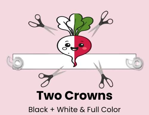 Radish Crown / Mask / Costume / Animal / Headband ** Two Crowns