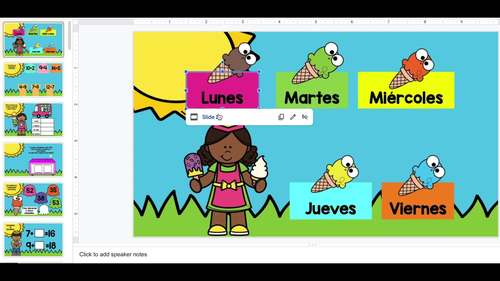 1st Grade Virtual Morning Work May Week 1 Spanish Google Slides | TPT