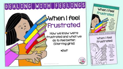 When I am frustrated | Social story girl by That Fun Reading Teacher