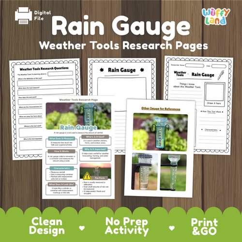 Rain Gauge Weather Tool Research Project | Precipitation Science ...