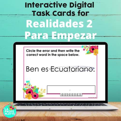 Realidades Auténtico 2 Para Empezar Spanish Boom Cards Spanish Digital ...