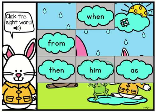 Sight Words Mystery Picture Boom Cards™ | First Grade List Words