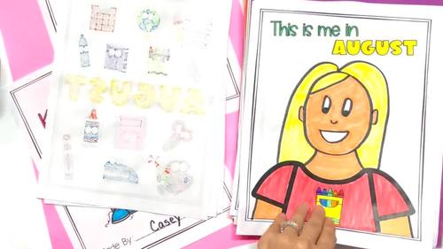 Student Portfolio Memory Book All Year Memory Pages and Crafts | TPT