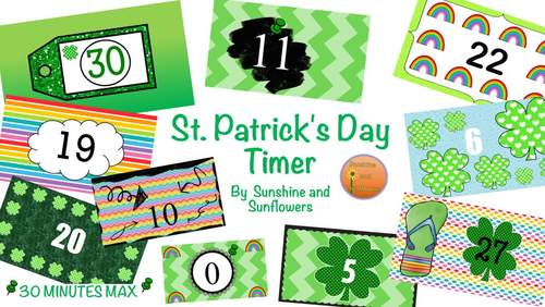 St. Patrick's Day Timer by Sunshine and Sunflowers | TPT