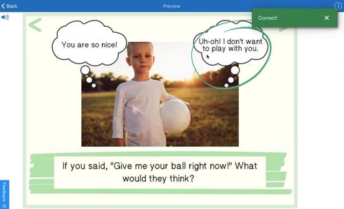 What Would They Think? Perspective Taking BOOM Cards Speech Therapy Digital