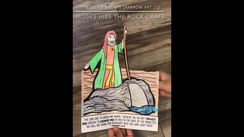 Moses Strikes the Rock Craft | Sunday School | Bible Class Activity