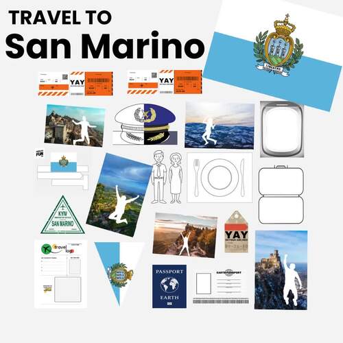Travel to San Marino! – Printable Pretend Travel Activity for Kids