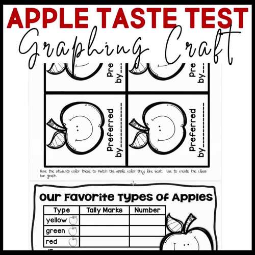 Apple Taste Test Graphing Craft: Yellow, Green, or Red Apples | Apple ...