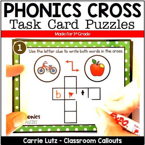 Magic e / CVCe Task Cards – Phonics Puzzles by Carrie Lutz - Classroom ...