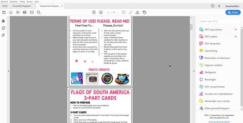 Flags of South America 3 Part Cards for Geography Activities | TpT