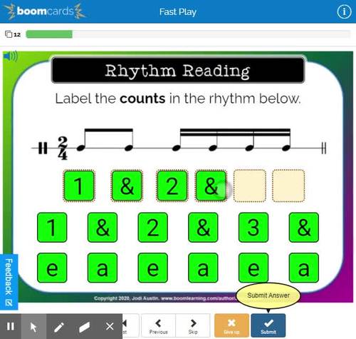 Rhythm Reading Boom Cards - BUNDLE by Jodi Austin | TPT