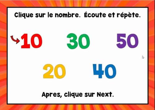 French Numbers 20-100 Boom Cards Les nombres 20-100 Task Cards | TPT